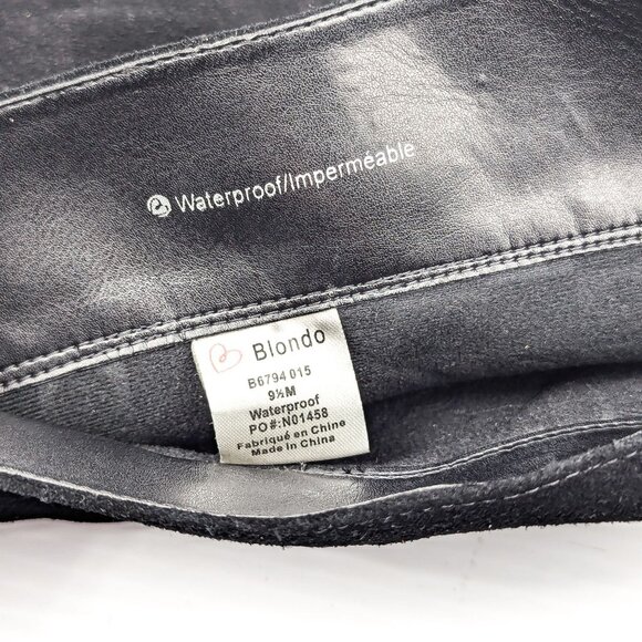 Blondo | Shoes | Blondo Women Tatum Waterproof Black Suede Otk Zip ...